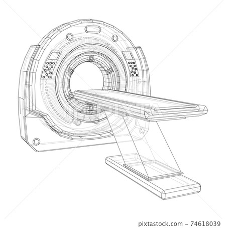3d illustration of a MRI machine - Stock Illustration [74618039] - PIXTA