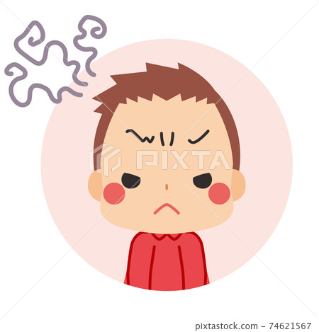 Cute little boy icon illustration with a stuffy... - Stock Illustration ...