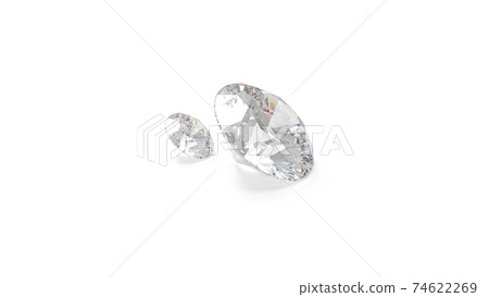Two diamonds background white CG - Stock Illustration [74622269] - PIXTA
