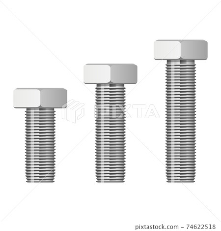 Hex bolt vector design illustration isolated on...-插圖素材 [74622518 ...