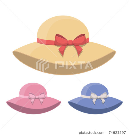 Woman retro hat vector design illustration... - Stock Illustration ...