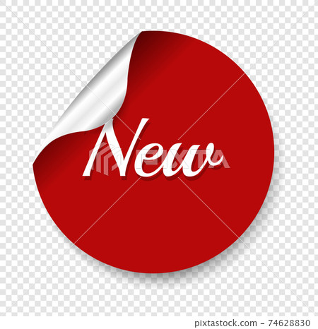 Red Label New Transparent Background-插圖素材 [74628830] - PIXTA圖庫