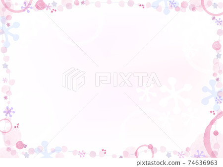 Pale pink watercolor frame - Stock Illustration [74636963] - PIXTA