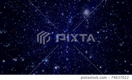 Image floating in beautiful stars - Stock Illustration [74637022] - PIXTA