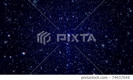 Image floating in beautiful stars - Stock Illustration [74637048] - PIXTA