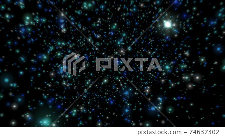 Image floating in beautiful stars - Stock Illustration [74637302] - PIXTA