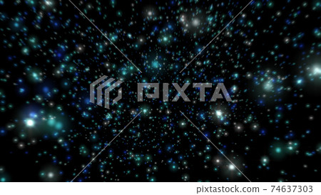 Image floating in beautiful stars - Stock Illustration [74637303] - PIXTA
