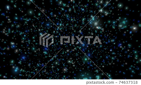 Image floating in beautiful stars - Stock Illustration [74637318] - PIXTA