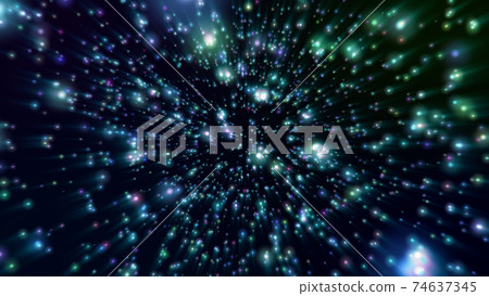 Image floating in beautiful stars - Stock Illustration [74637345] - PIXTA