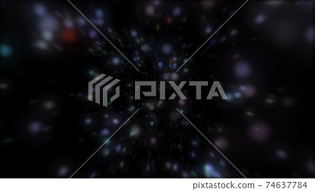 Image floating in beautiful stars - Stock Illustration [74637784] - PIXTA