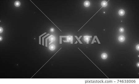 Rows of light bulbs spotlights with random... - Stock Illustration ...