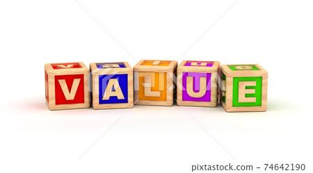 Value Text Cube - Stock Illustration [74642190] - PIXTA