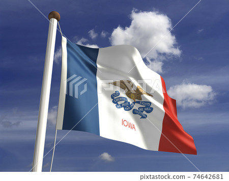 Iowa Flag - Stock Illustration [74642681] - PIXTA