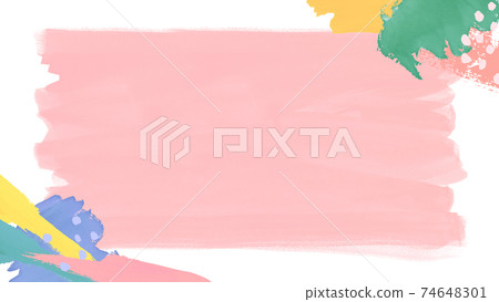 Hand-painted pop frame material-there are... - Stock Illustration ...