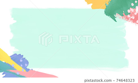 Hand-painted pop frame material-there are... - Stock Illustration ...