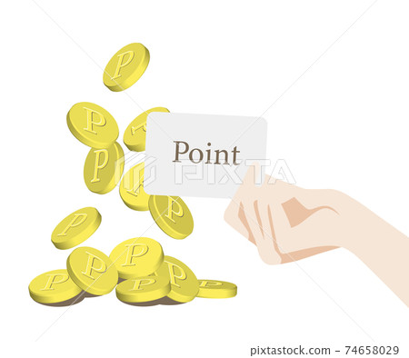 Image illustration material to collect points... - Stock Illustration ...