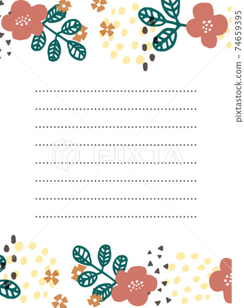 Pink flower letter frame - Stock Illustration [74659395] - PIXTA