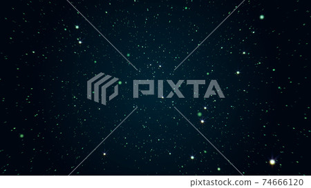 Image floating in beautiful stars - Stock Illustration [74666120] - PIXTA