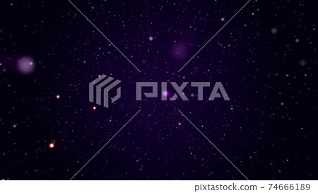 Image floating in beautiful stars - Stock Illustration [74666189] - PIXTA