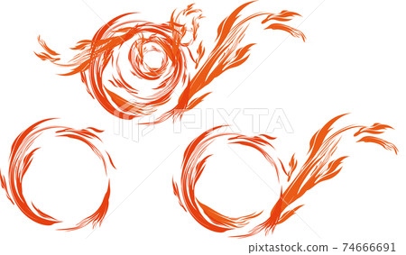 Burning flame vortex effect set - Stock Illustration [74666691] - PIXTA