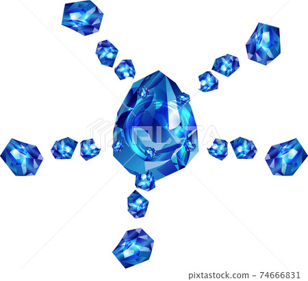 Magical effect of sticking ice - Stock Illustration [74666831] - PIXTA