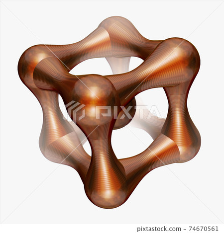 abstract cubical shape 3d rendering - Stock Illustration [74670561] - PIXTA