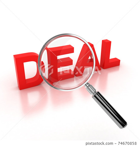 finding a good deal 3d icon-插圖素材 [74670858] - PIXTA圖庫