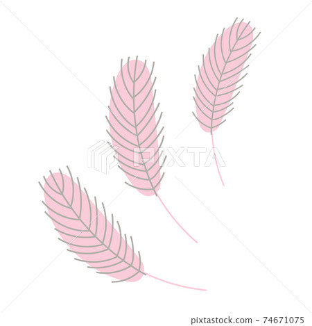 Chicken feather. Design for Easter, Christmas - Stock Illustration ...