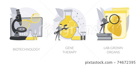Bioengineering industry abstract concept vector... - Stock Illustration ...