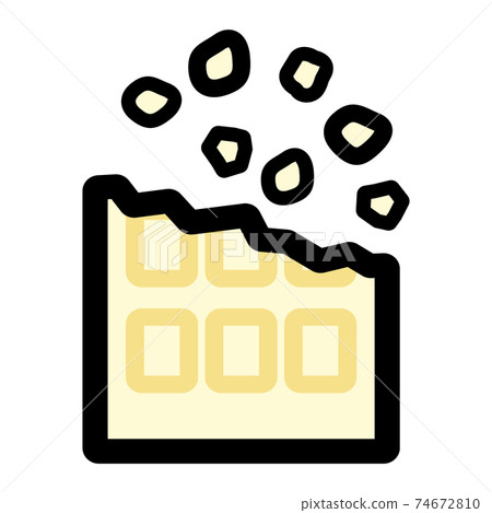 Cafe white chocolate topping illustration - Stock Illustration ...