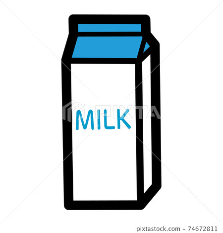 Simple milk illustration - Stock Illustration [74672811] - PIXTA