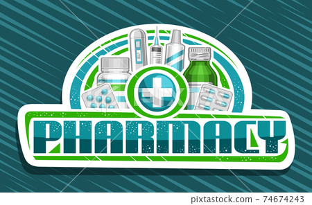Vector banner for Pharmacy - Stock Illustration [74674243] - PIXTA