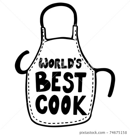 World best cook. Lettering phrase on background... - Stock Illustration ...