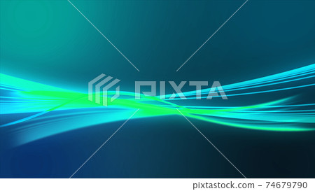Dark green digital wavy wave background material - Stock Illustration ...