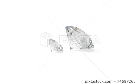 Two diamonds background white CG - Stock Illustration [74687263] - PIXTA