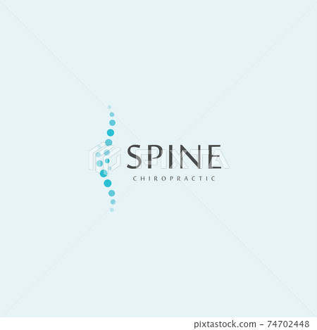 Healthy spine clinic logo concept. Chiropractic... - Stock Illustration ...