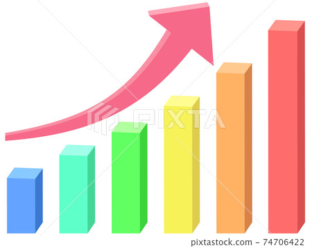 Solid graph 1 - Stock Illustration [74706422] - PIXTA