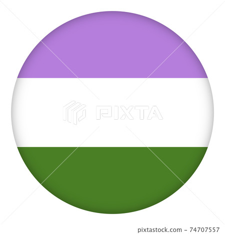 Flag Genderqueer round icon, round badge or...-插圖素材 [74707557] - PIXTA圖庫
