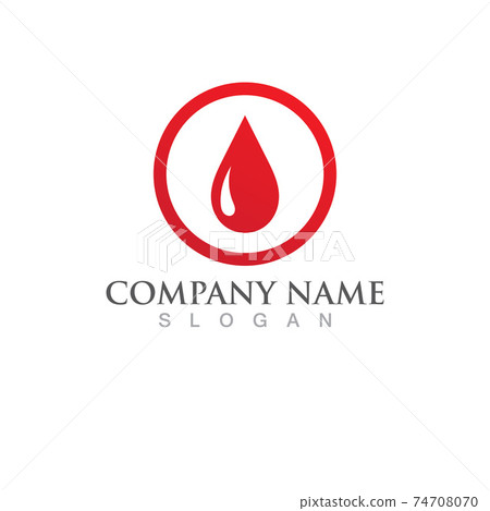 Blood drop logo vector illustration - Stock Illustration [74708070] - PIXTA