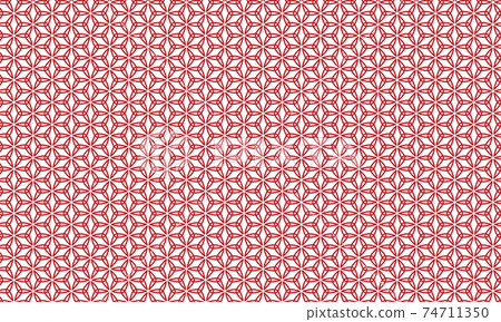 Traditional Japanese pattern, hemp leaf pattern... - Stock Illustration ...