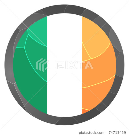 Glass light ball with flag of Ireland. Round...-插圖素材 [74715439] - PIXTA圖庫