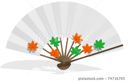 Realistic fan frame autumn leaves vector... - Stock Illustration ...