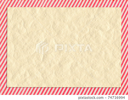 Cream-colored kraft paper with a red frame... - Stock Illustration ...
