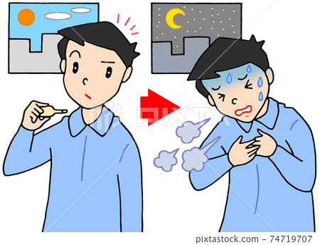 Rapid deterioration of medical condition - Stock Illustration [74719707 ...