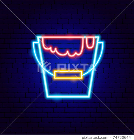 Paint Bucket Neon Sign - Stock Illustration [74730644] - PIXTA