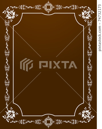 Fantasy card background frame material (vertical) - Stock Illustration ...