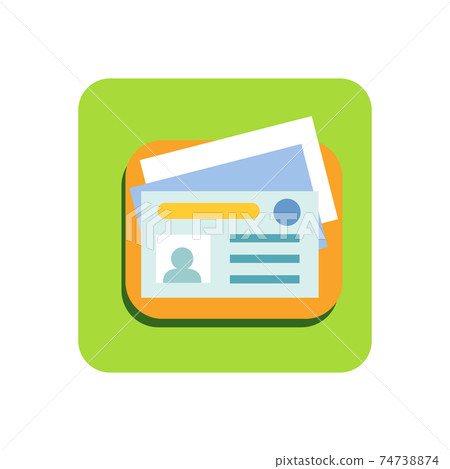 Card Holder Icon - Stock Illustration [74738874] - PIXTA