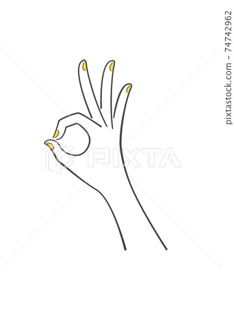 Good sign hand - Stock Illustration [74742962] - PIXTA