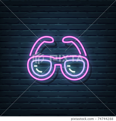 Sunglasses Neon Sign - Stock Illustration [74744288] - PIXTA