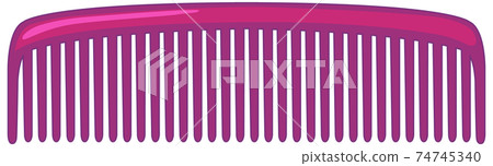 Simple hair comb on white background - Stock Illustration [74745340 ...